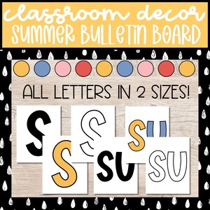 Summer Bulletin Board Kit Idea, May and June Door Decor and Display ...