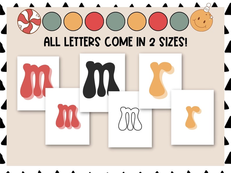 Retro Christmas Bulletin Board for Classroom Hallway or - Etsy