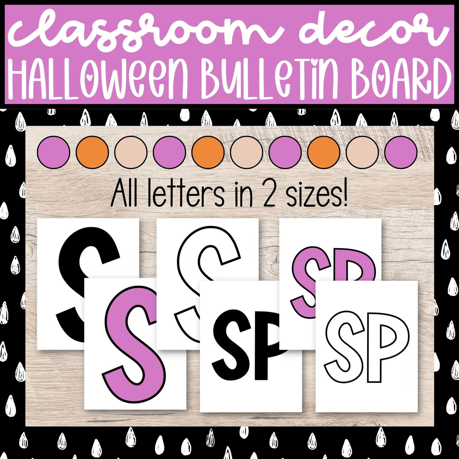 Retro Halloween Bulletin Board, Spooky Season, Retro Fall Classroom ...