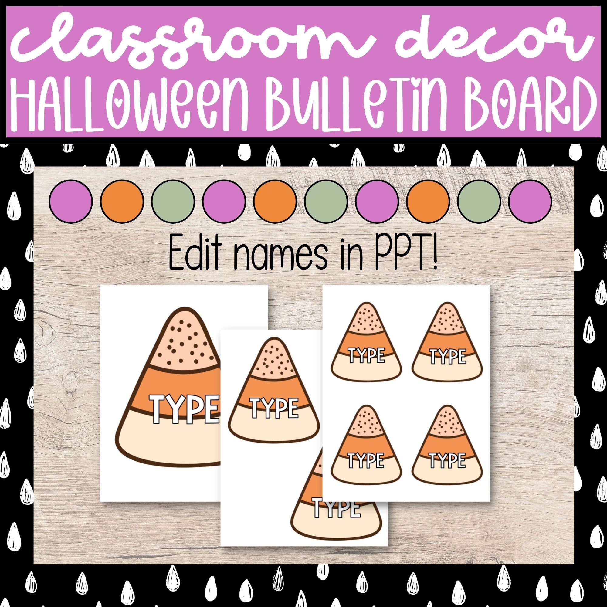 Retro Halloween Bulletin Board, Happy Halloween, Retro Fall Classroom ...