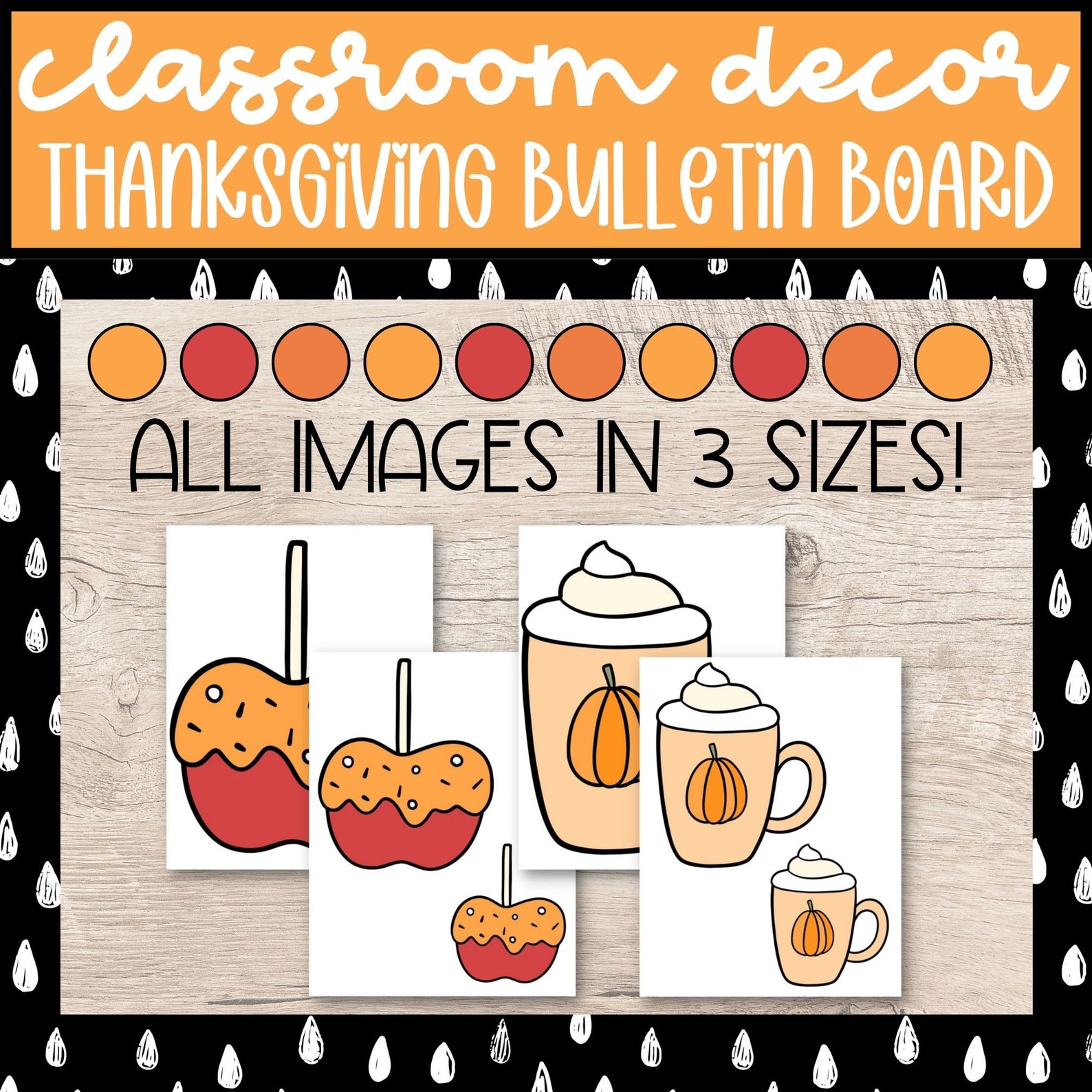 DIY Boho Thanksgiving Bulletin Board, November Bulletin Board Kit, Fall ...