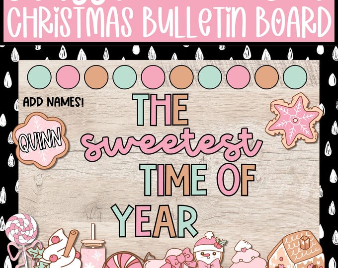 Christmas Bulletin Board Kit | Classroom Decor | Retro - Etsy Canada