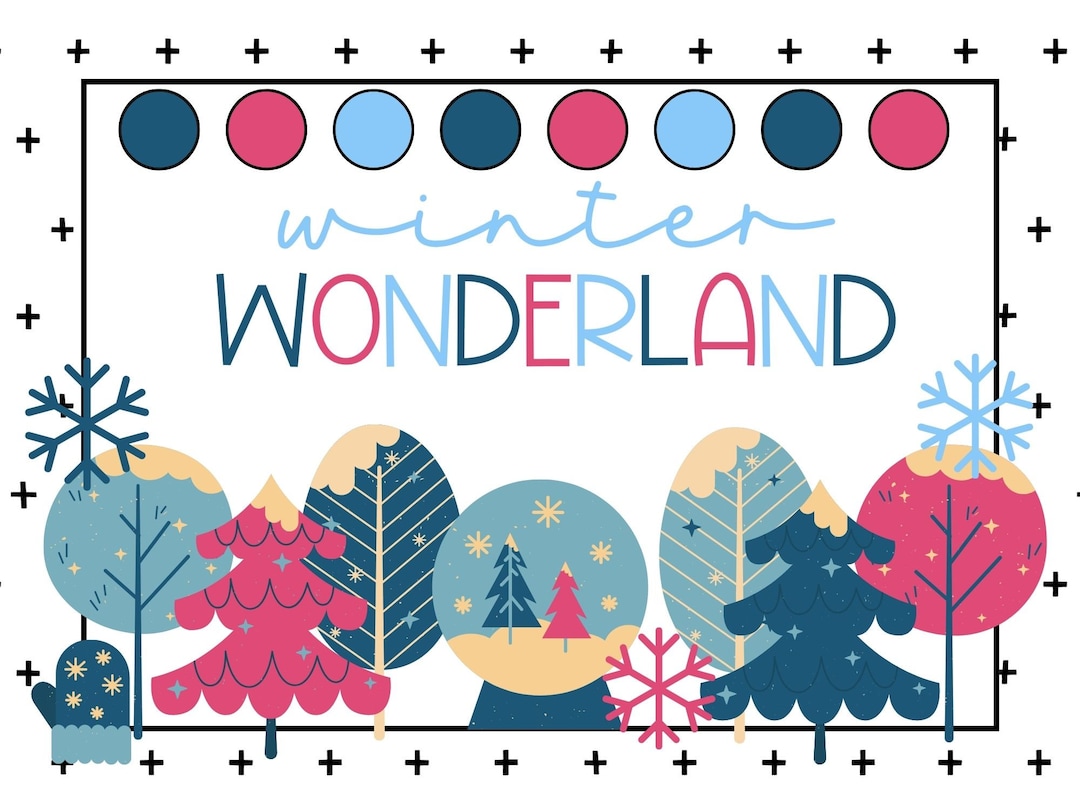 Winter Wonderland Bulletin Board for Classroom, Office Decor, or Winter ...