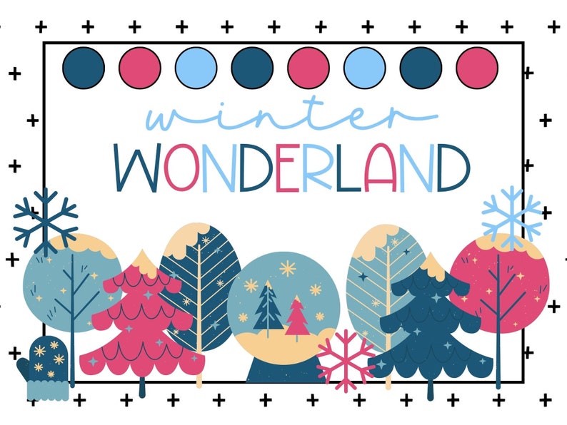 Winter Wonderland Bulletin Board for Classroom Office Decor - Etsy