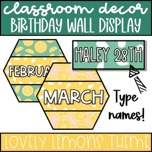 Lemon Themed Classroom Decor Bundle, Modern Bright Farmhouse Classroom ...