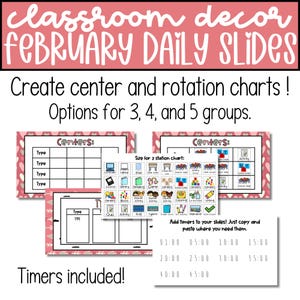 Valentine's Day Daily Slides for Classroom, Editable Google and ...