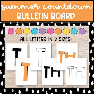 Countdown to Summer Bulletin Board Kit for Teachers and Classroom Decor ...