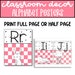 Alphabet Posters for Classroom, DIY Classroom Decor, Retro Pink ...