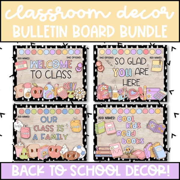 Back to School Bulletin Board - Etsy