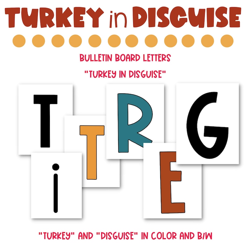 Thanksgiving Writing Activity for Kids, Turkey in Disguise Writing ...