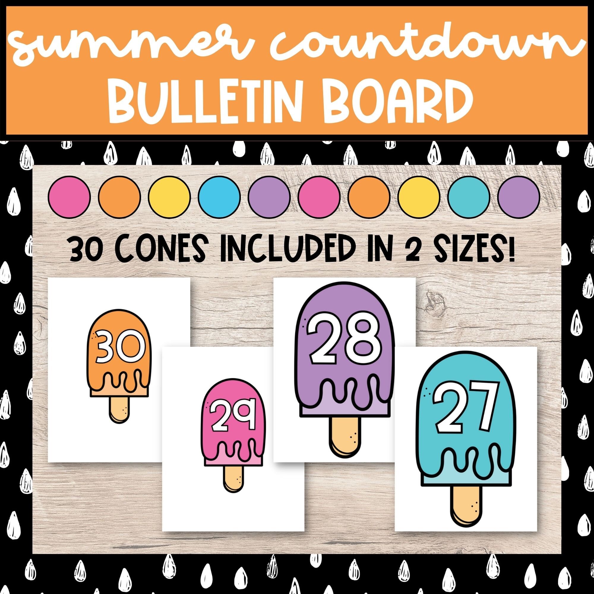 Countdown to Summer Bulletin Board Kit for Teachers and - Etsy