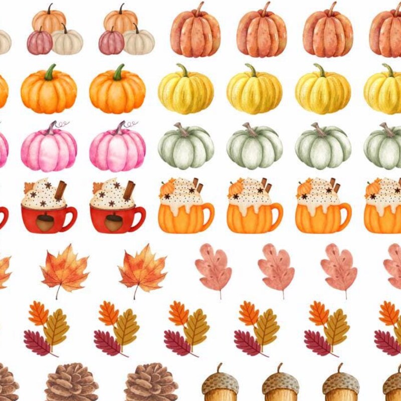 Fall Nail Decals - Etsy