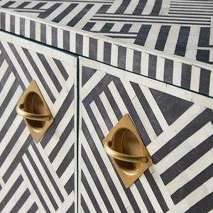 Optical Inlay Media Console - Etsy