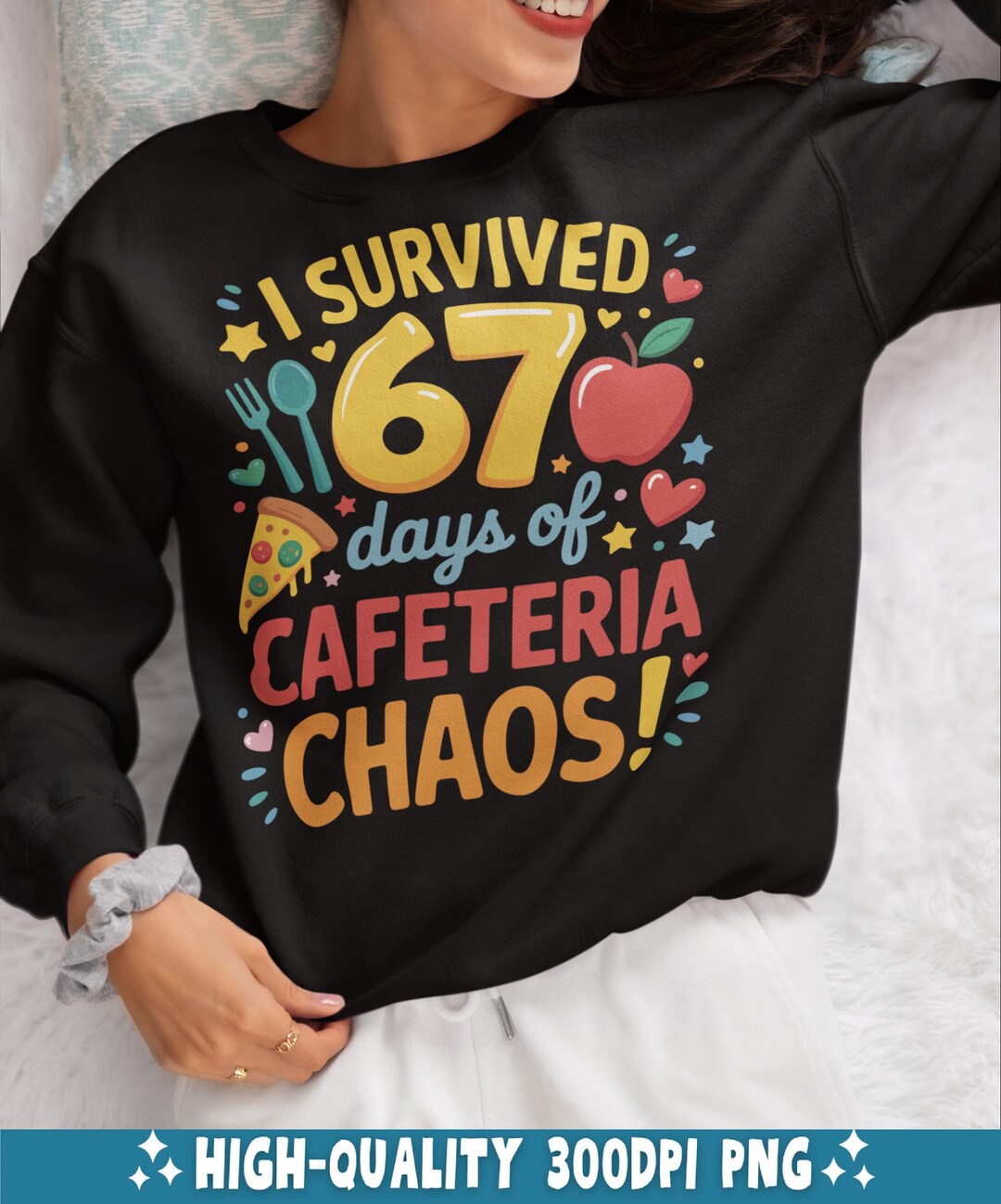 I Survived 67 Days of School PNG | Six Seven | Cafeteria Chaos Lunch ...