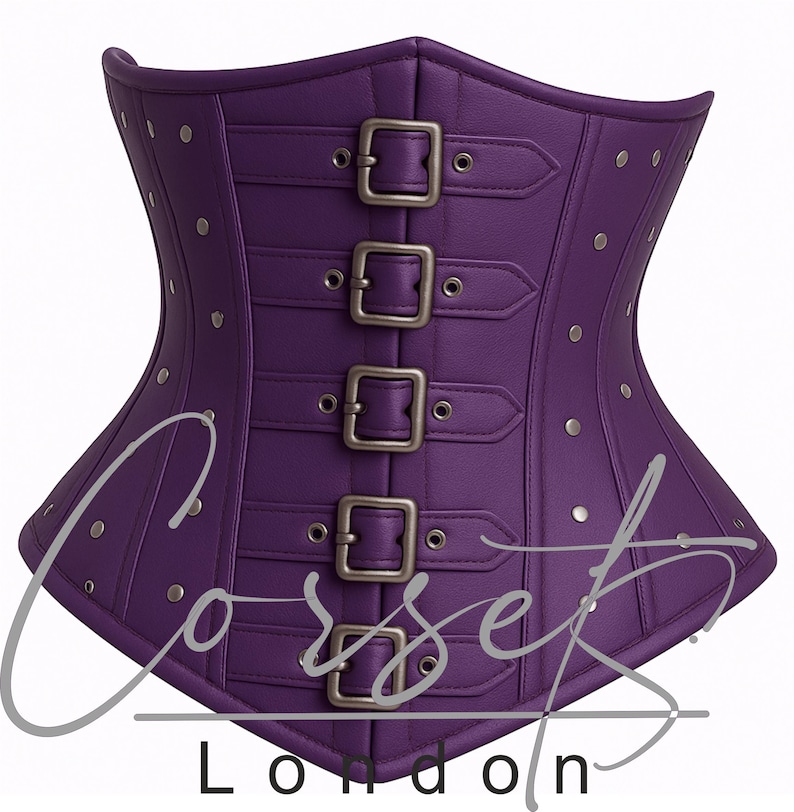 Steel Boned Real Leather Corset – Gothic Vampire Hunter Waist Cincher ...