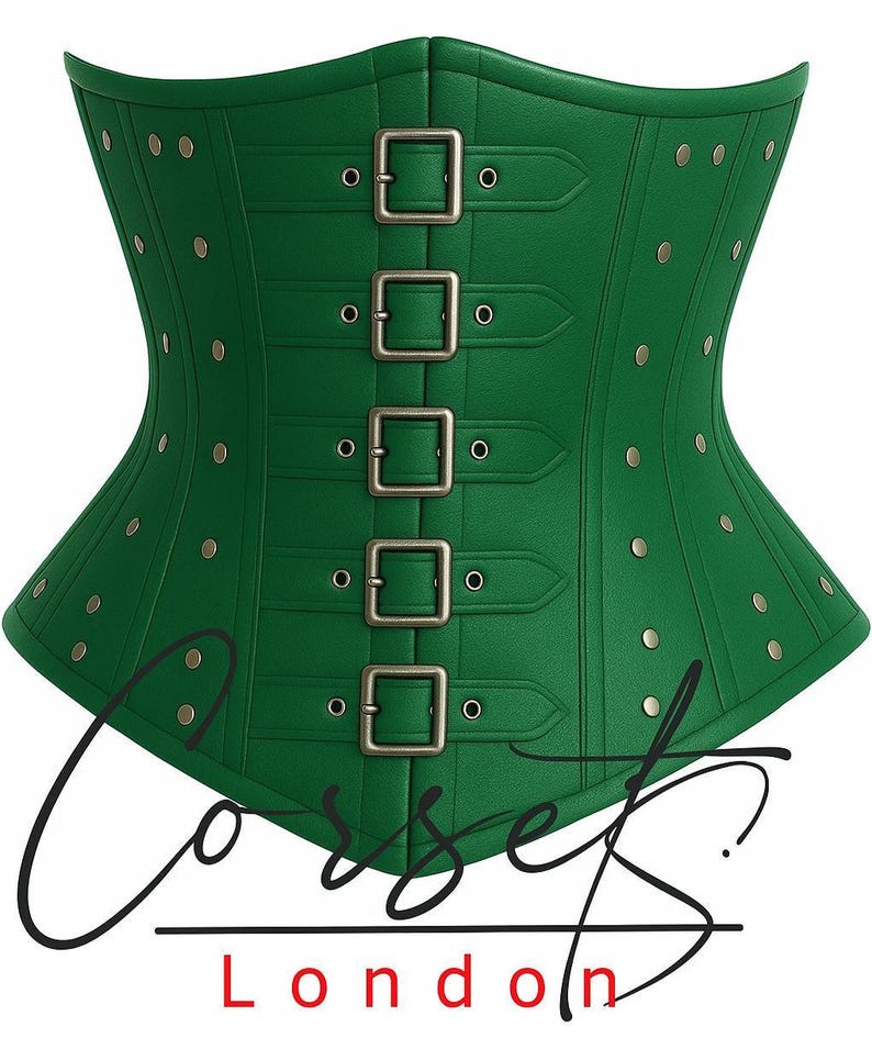 Steel Boned Real Leather Corset – Gothic Vampire Hunter Waist Cincher ...