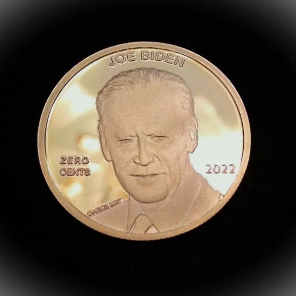 Joe Biden Coin Zero Cents - Etsy