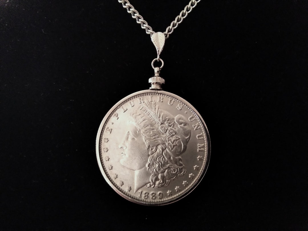 Morgan Silver Dollar 1889 CC Silver Dollar REPRODUCTION, Decorative ...