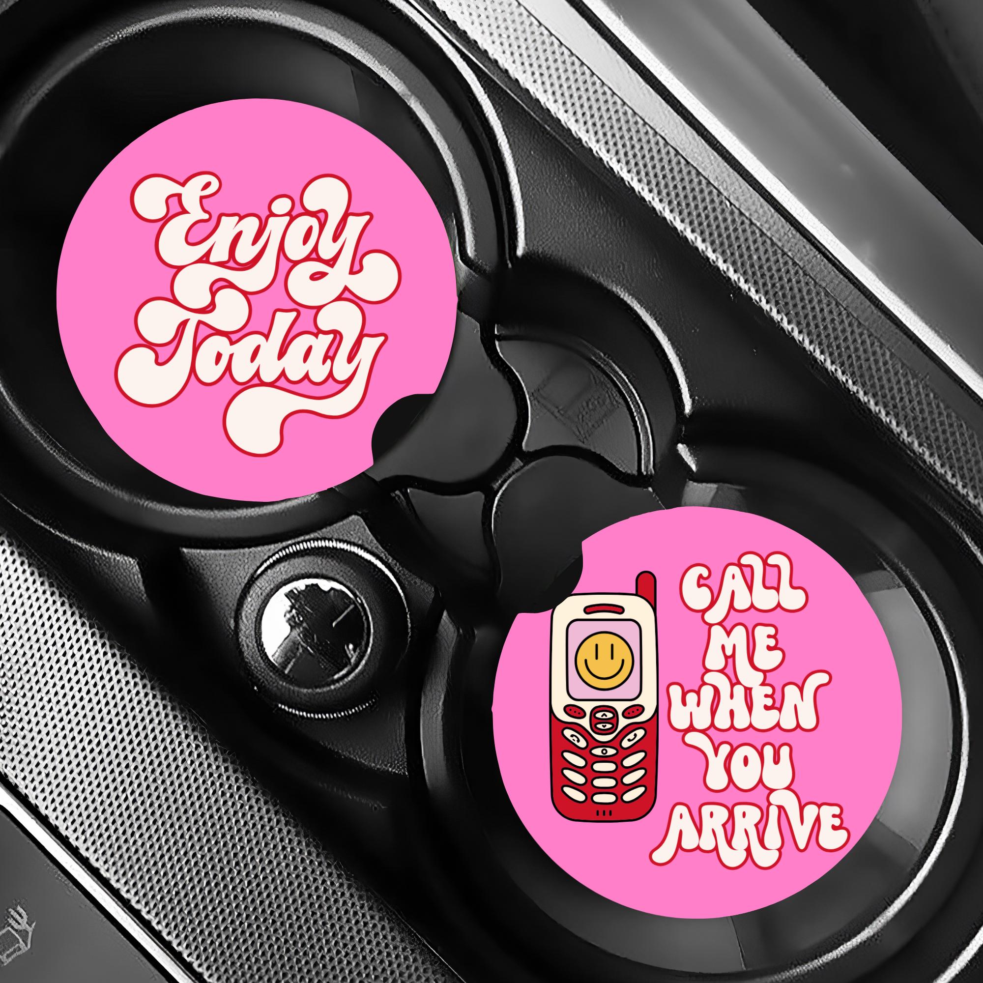 Cute Car Coaster Designs, Car Coaster Bundle, Download, Retro Floral ...