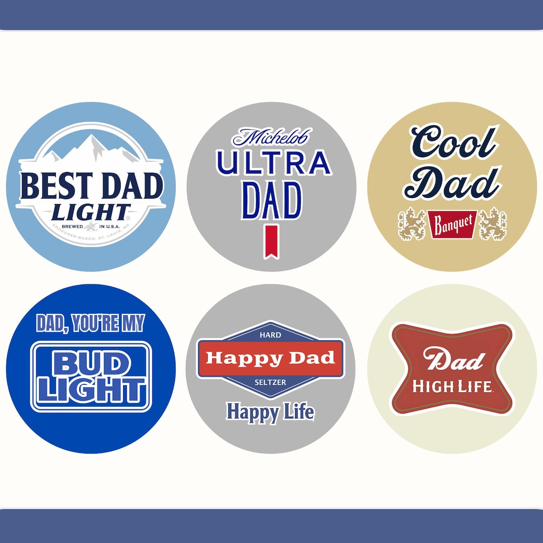 Dad Car Coaster PNG Bundle | Funny Father's Day Car Coaster Sublimation ...
