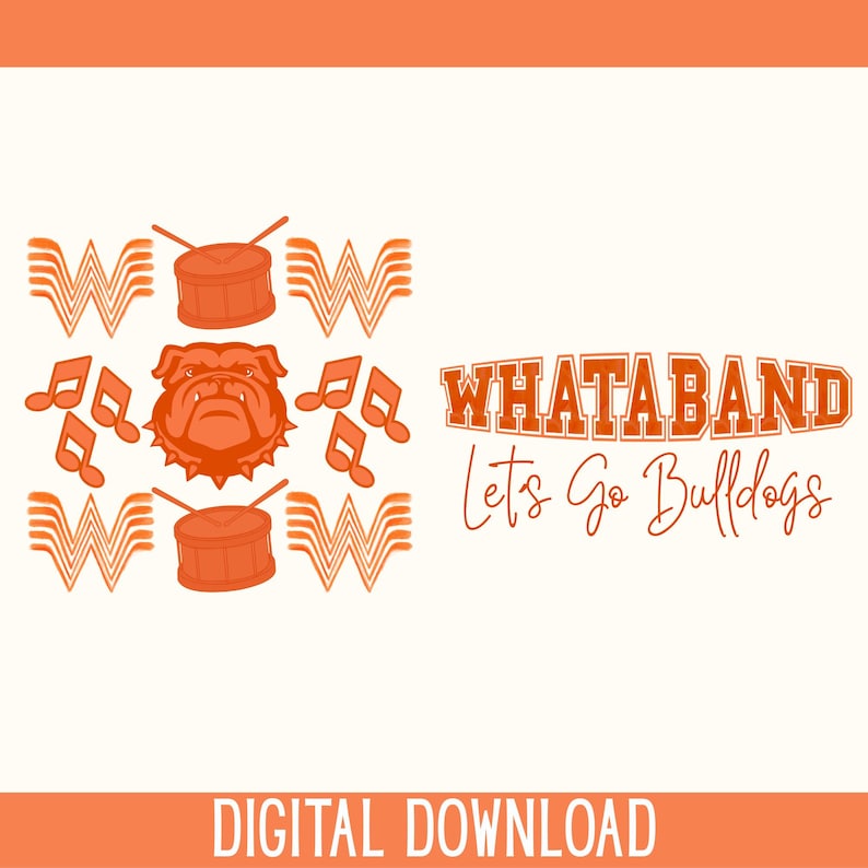 Texas Bulldogs Marching Band PNG, Coquette Whataband Design, Let's Go ...