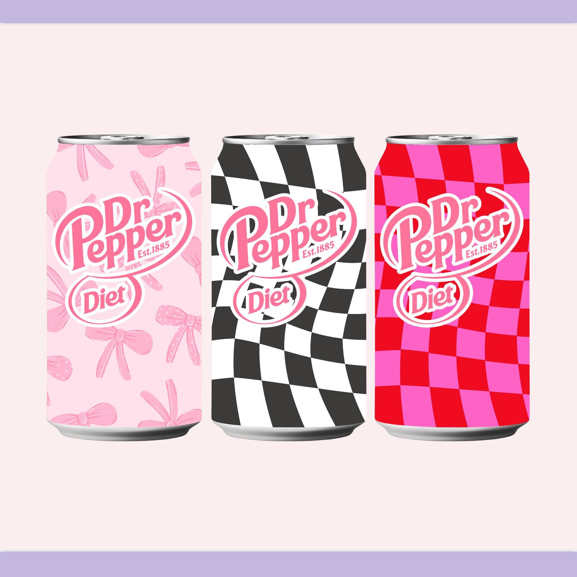 Preppy Diet Soda Can PNG Bundle | 12 Aesthetic Drink Clipart for ...