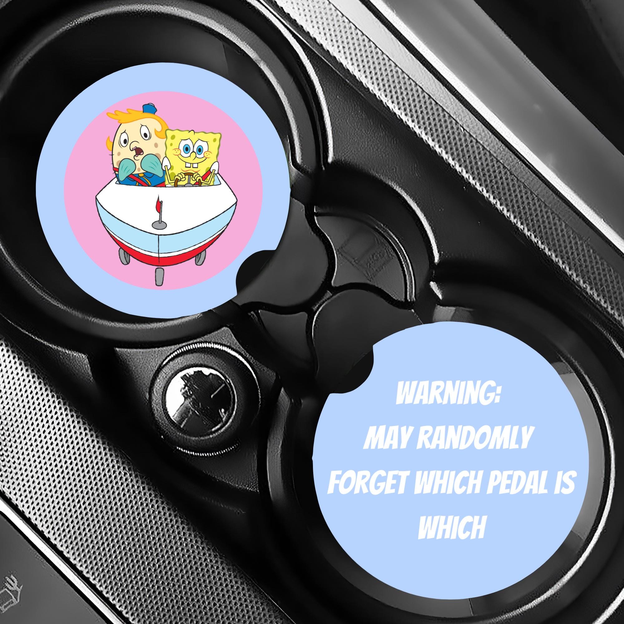 Funny Car Coaster Bundle PNG | 4 Cute 2.75