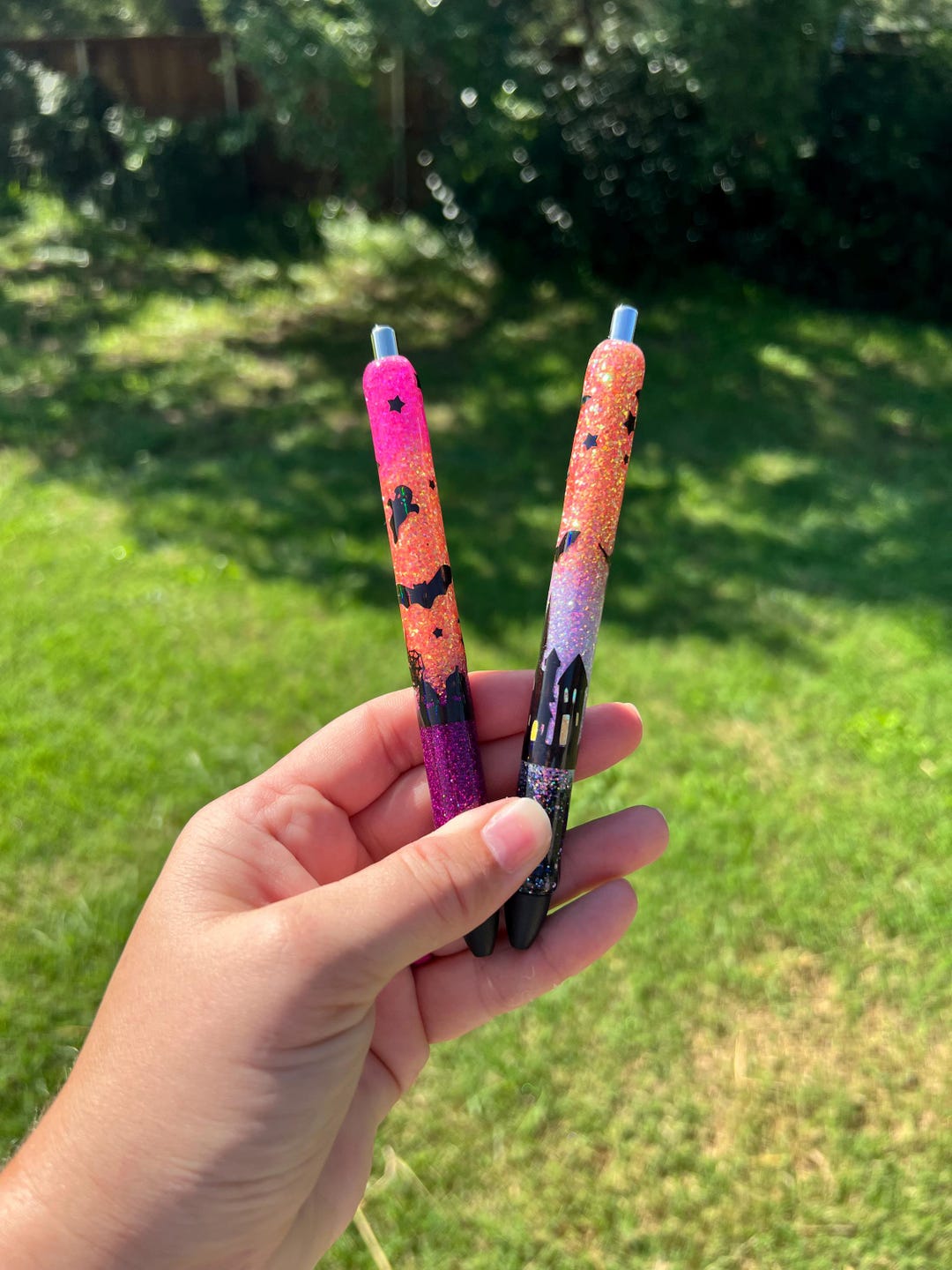 Haunted House Halloween Glitter Gel Pen|refillable Spooky Season Pen ...