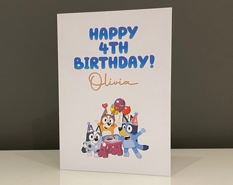 Bluey Card - Etsy UK