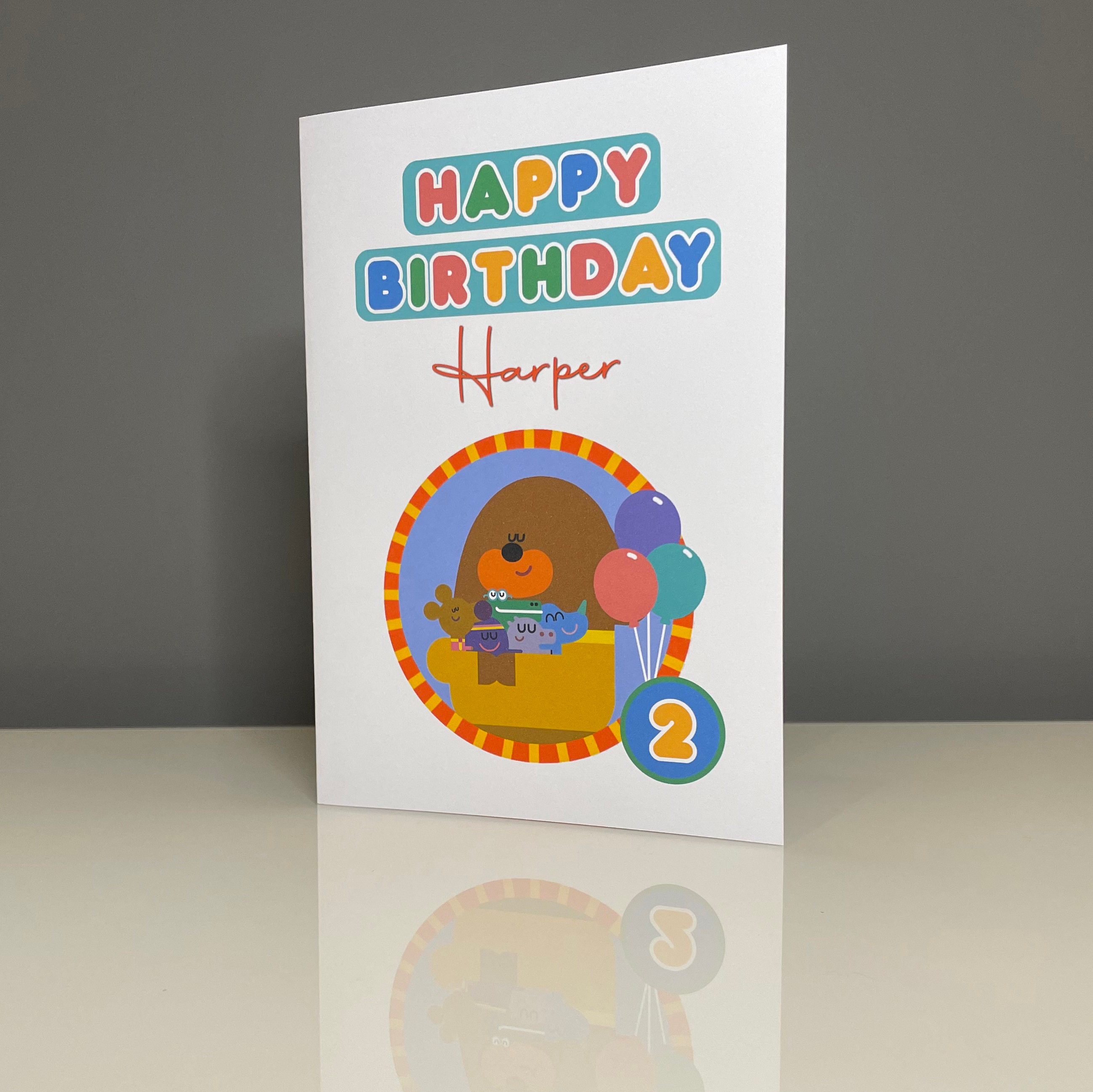 Hey Duggee unofficial Custom Birthday Card A5 Blank Inside - Etsy
