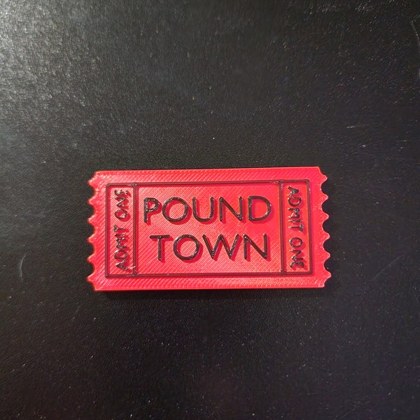 Pound Town Ticket Svg - Etsy