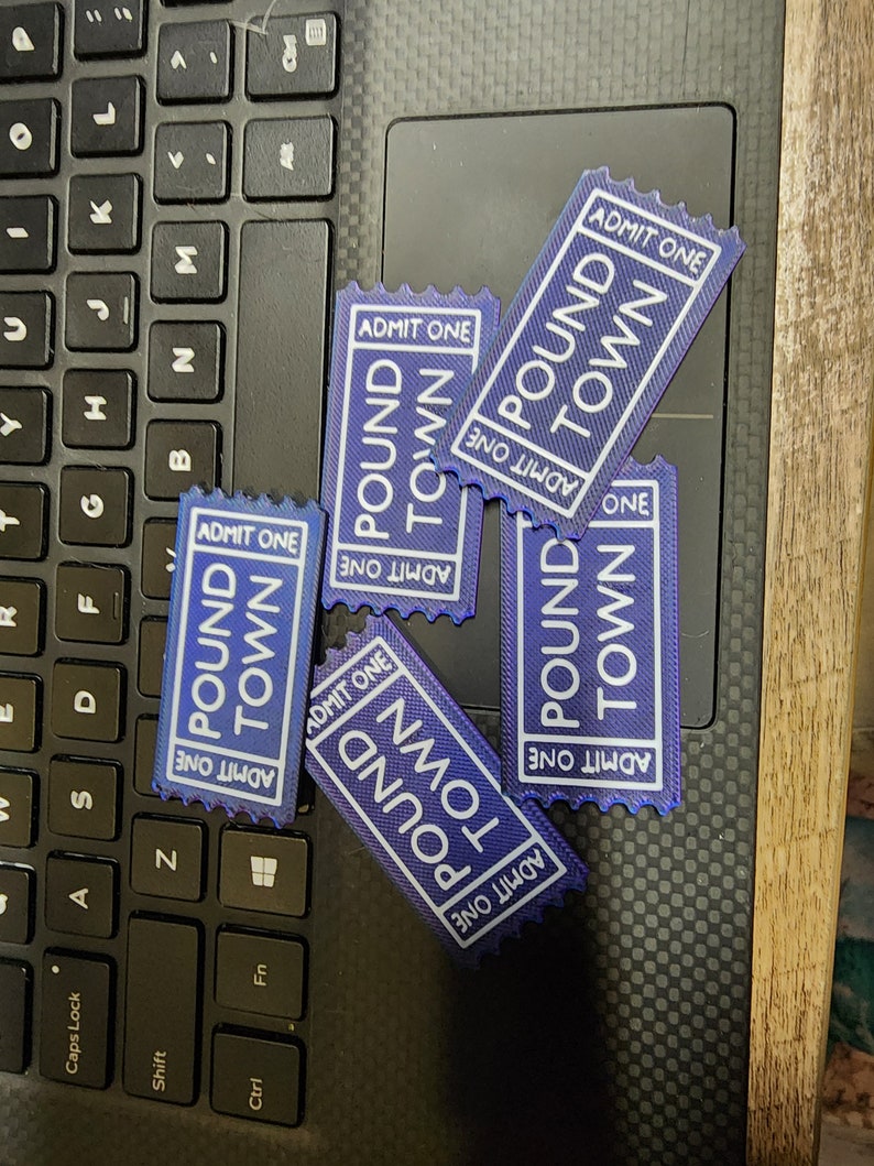 Pound Town Tickets 5 Pack - Etsy
