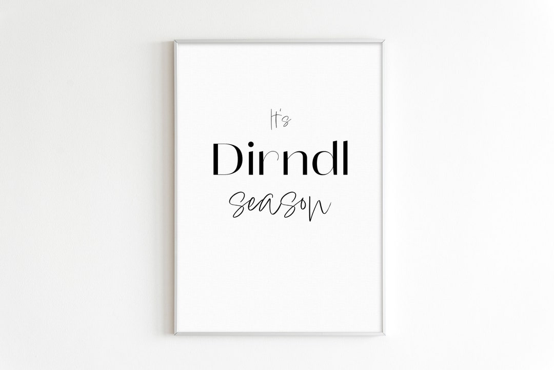 Oktoberfest Poster Dirndl Party Decoration Printable Digital Download ...