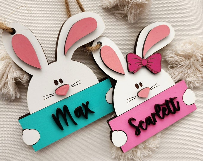 Easter Basket Carrot Tag | Personalized Carrot Easter Basket Tag ...
