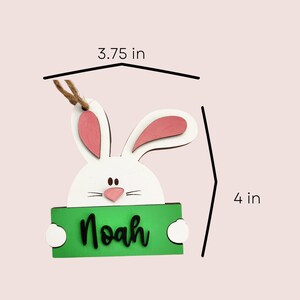 Personalized Easter Bunny Name Tags | Custom Girl & Boy Easter Name Tag ...