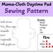 Day-time Mama Cloth PATTERN (EASY) | Re-useable Daytime Pads | Period ...