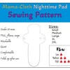 Day-time Mama Cloth PATTERN (EASY) | Re-useable Daytime Pads | Period ...