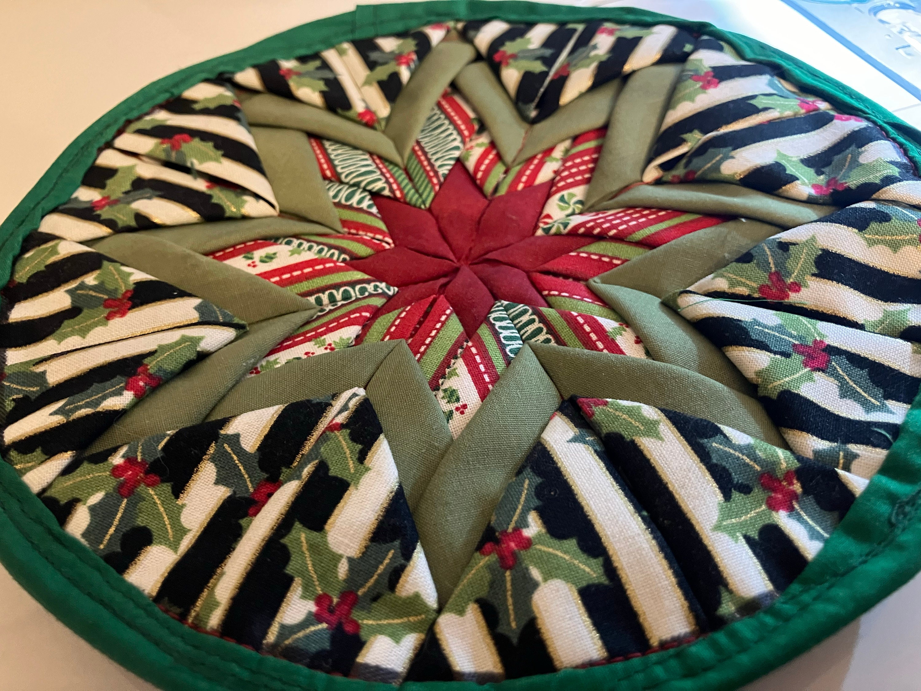 Prairie Point Circle Trivet PATTERN (easy) - Etsy