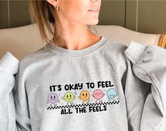 Emotions Shirt, Mental Health Sweater, Awareness Shirt, Anxiety Shirt ...