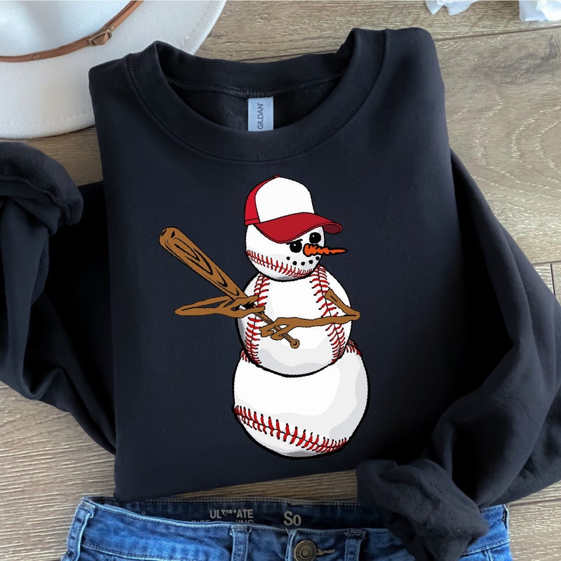 Baseball Snowman Svg - Etsy