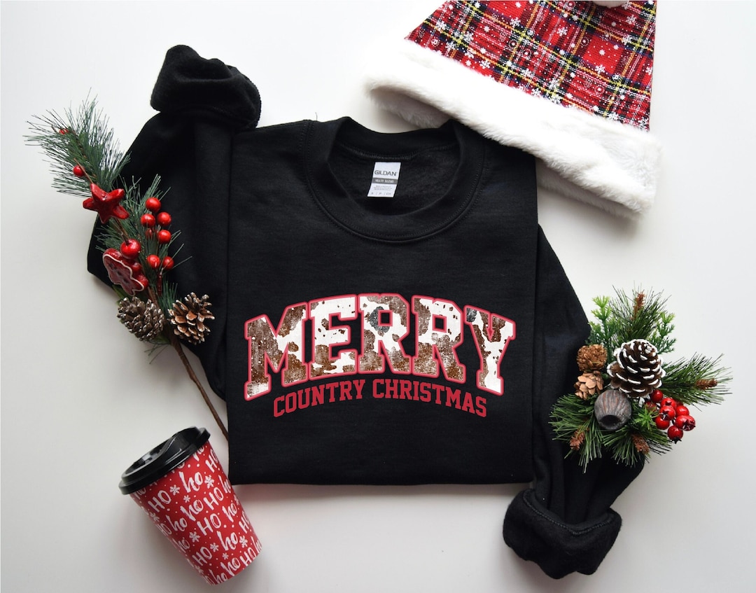 Western Christmas Sweater, Christmas Sweater, Merry Country Christmas ...