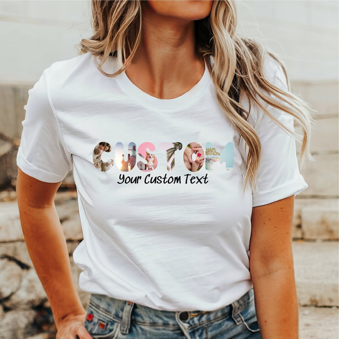 Custom Shirt With Photo, Custom Photo Shirt, Custom T-shirt Graphic ...