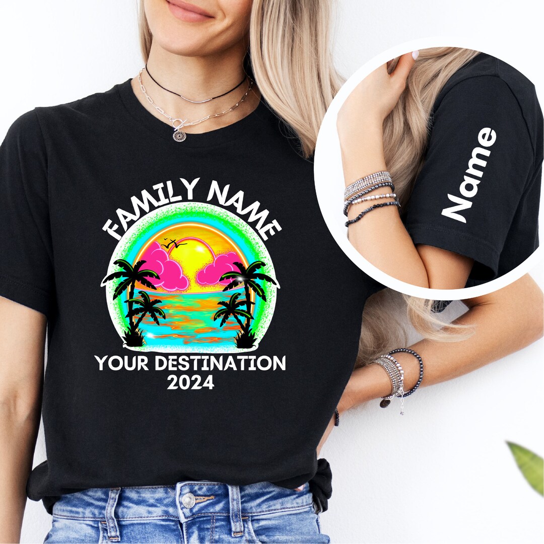 Custom Family Vacation Shirt, Custom Destination Shirt, Family Summer ...