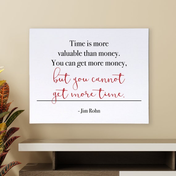 Inspirational Quote Print Jim Rohn Quote Wall Art Canvas | Etsy