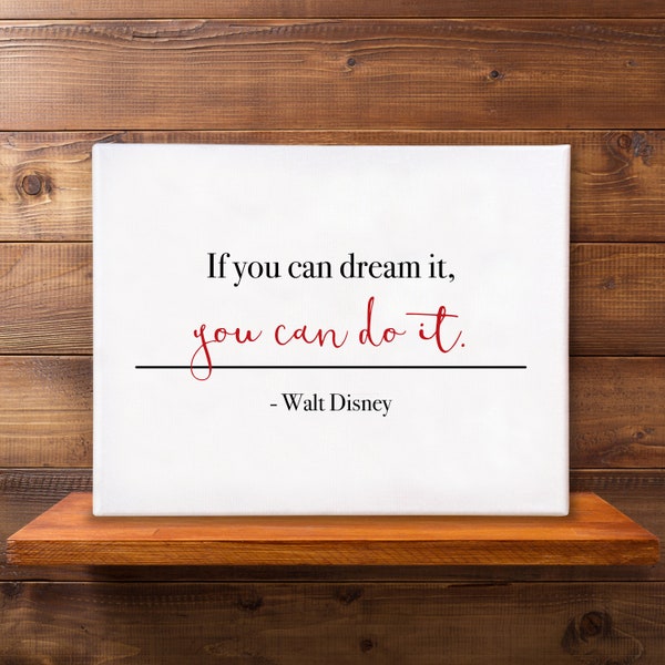 Walt Disneys Quote Wall Art - Etsy
