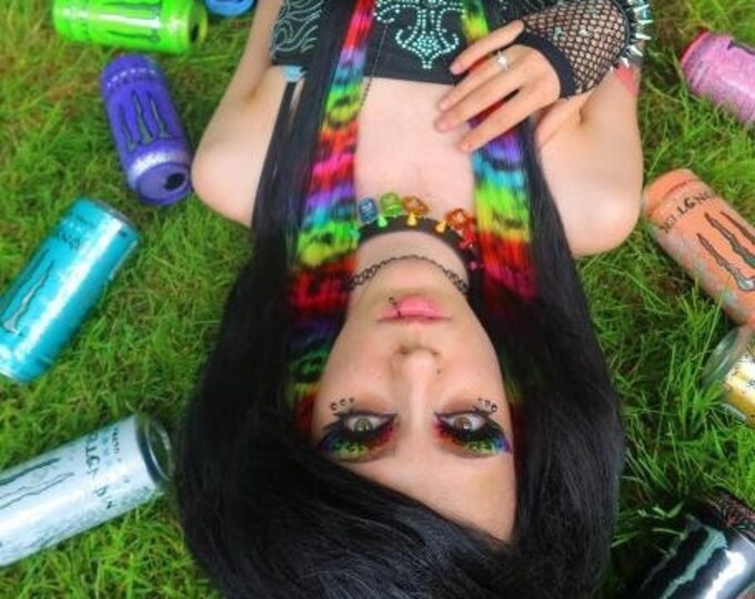 Rainbow Leopard Cheetah Coontail Raccontail Scene Queen Emo Kid Pride ...