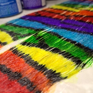 Scene Emo Zebra Rainbow Human Hair Extensions Y2K Pride Pastel Goth ...