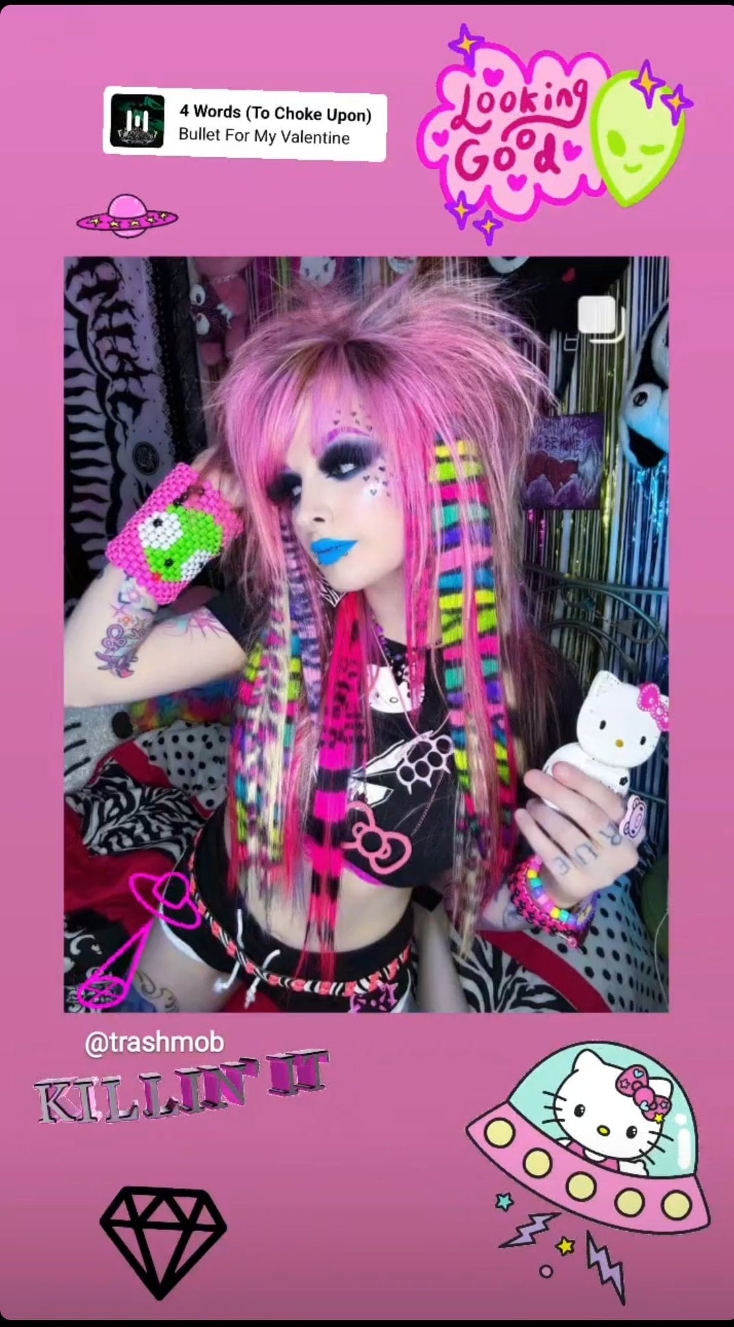 Rainbow Kitty Scene Queen