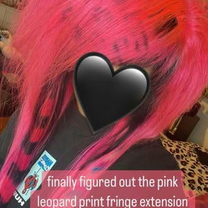 Ombre Leopard Cheetah Print Fringe Bang Highlight Clip in Human Hair ...