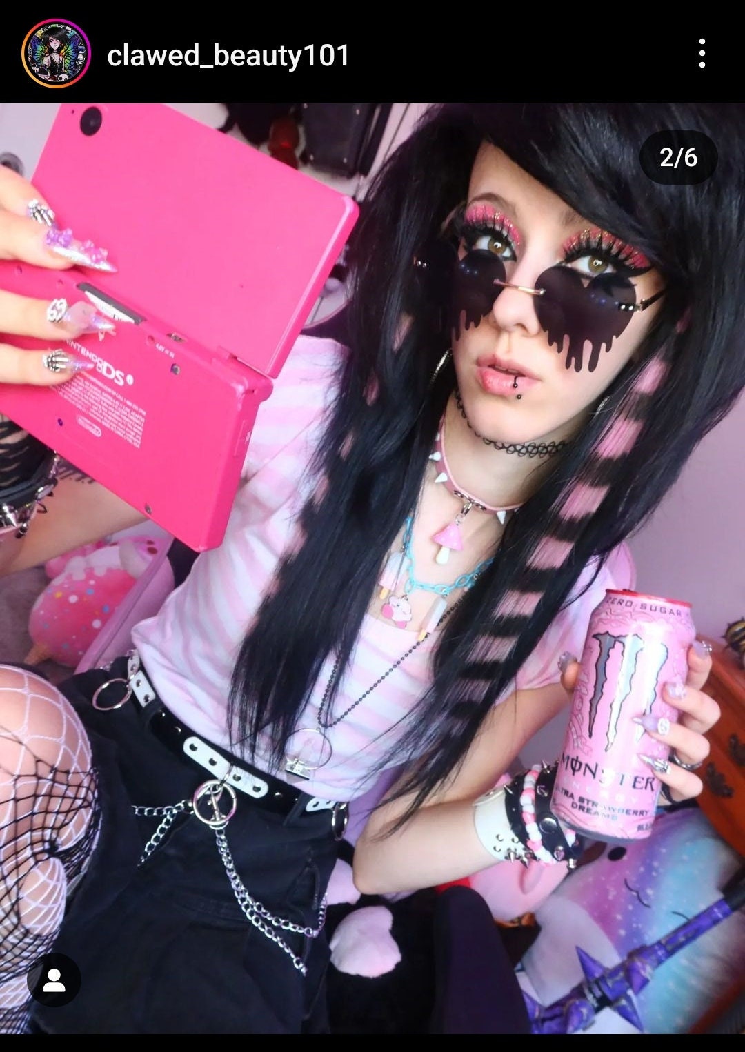 Baby Cotton Candy Pink Coontails Pastel Scene Queen Emo Kids Human Hair ...